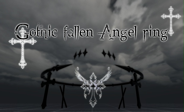 【FREE】Gothic fallen Angel ring - Derut4_Store - BOOTH