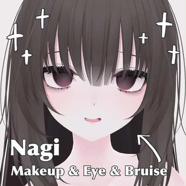 [ 凪 / Nagi ] Make up & Eye & Bruise Texture - NUIx2 - BOOTH
