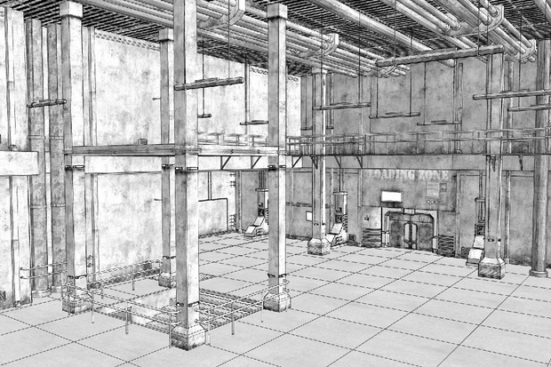 漫画背景 基地03 - alumin2 - BOOTH