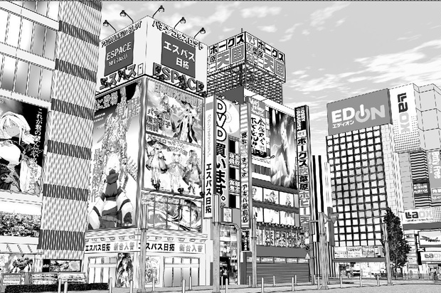 漫画背景 秋葉原02 - alumin2 - BOOTH