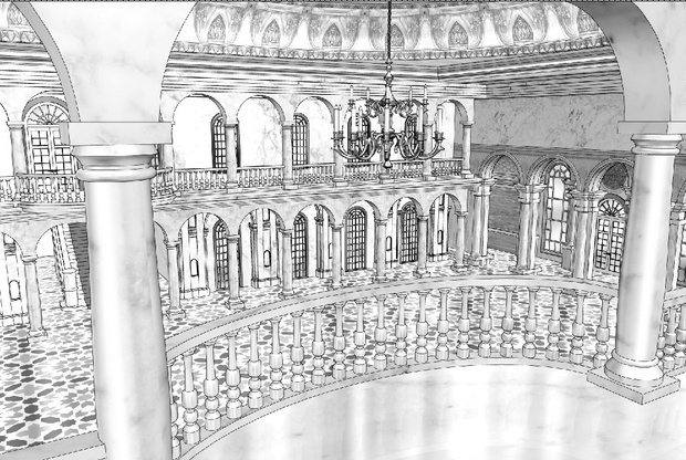 漫画背景 王宮広間06 - alumin2 - BOOTH