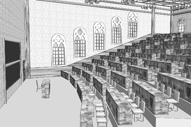 漫画背景 大学講堂01 - alumin2 - BOOTH