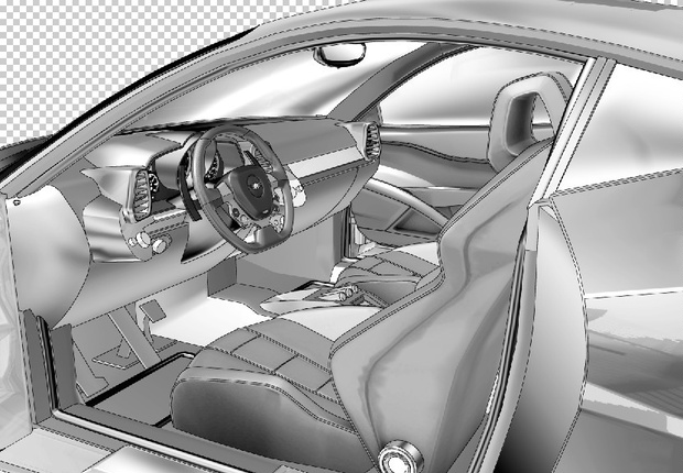 漫画背景 自動車車内14 - alumin2 - BOOTH