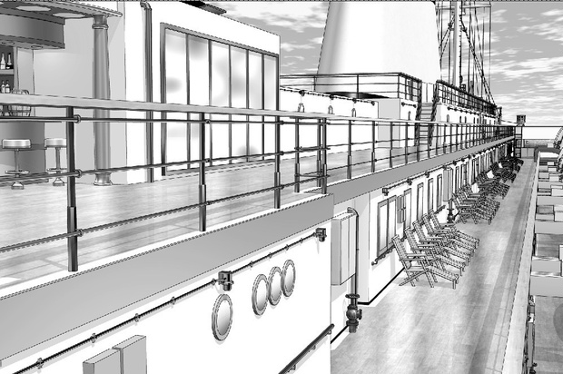 漫画背景 豪華客船08 - alumin2 - BOOTH