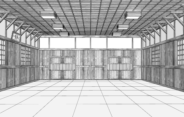 漫画背景 道場03 - alumin2 - BOOTH