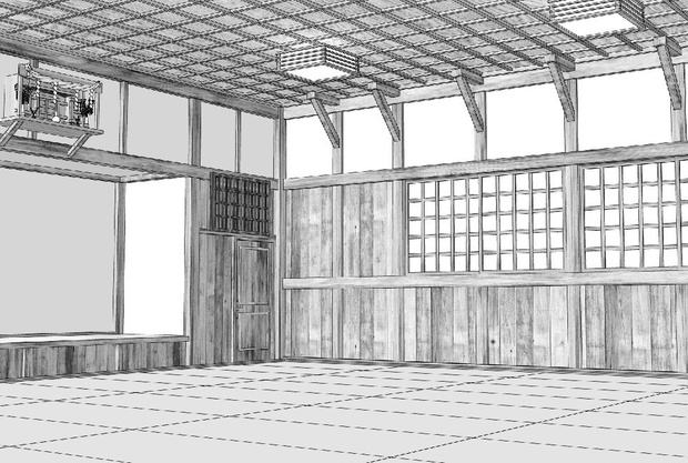 漫画背景 道場04 - alumin2 - BOOTH