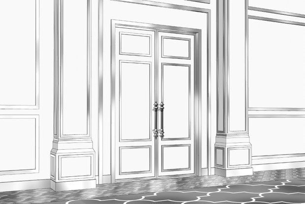 漫画背景 宮殿廊下08 - alumin2 - BOOTH