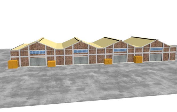 3Dモデル 倉庫01 - alumin2 - BOOTH