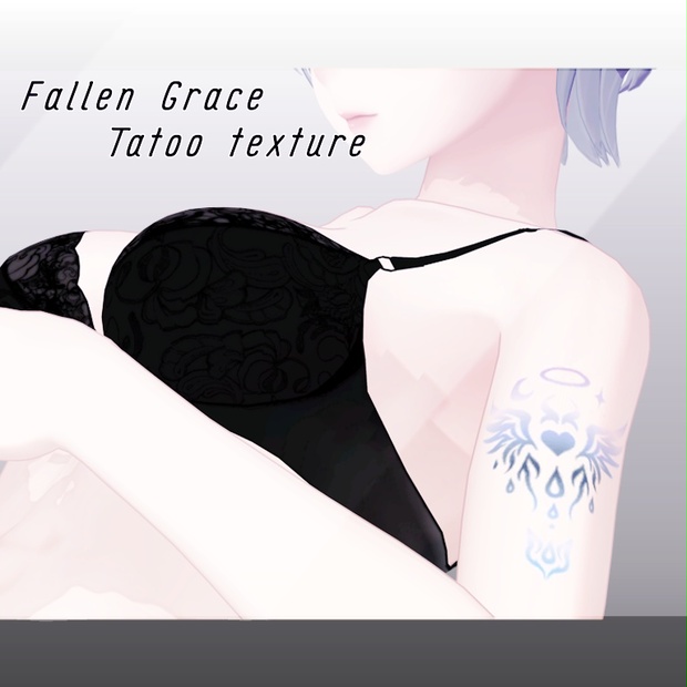 〖VRC〗Avatar Tatoo texture ” Fallen Grace - C1N.K - BOOTH