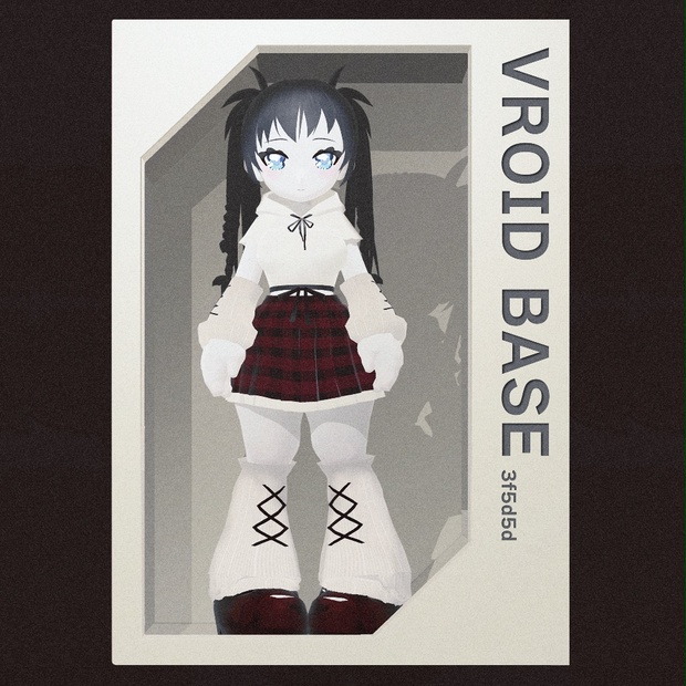 Free Chibi Emo Avatar Base for VRoid - 3f5d5d - BOOTH
