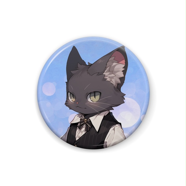 缶バッジ（黒猫） - 不思議な物語 Original goods - BOOTH