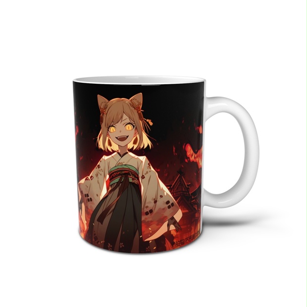 神力ゼロの神様と狛犬神使 猫神マグカップ - 不思議な物語 Original goods - BOOTH