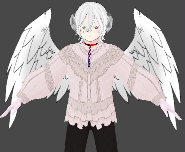 vroid studio 3 wings custom item - creepy28 - BOOTH