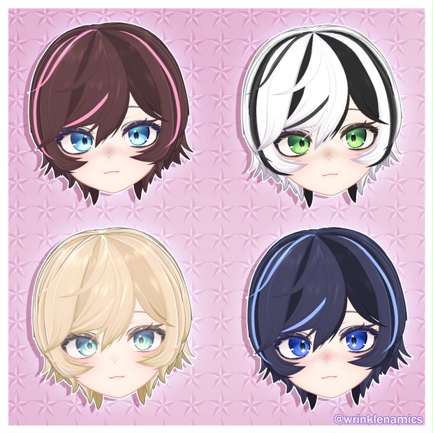 ️ Short Hairstyle + 4 colors ️ Manuka base - Wrinklenamics - BOOTH