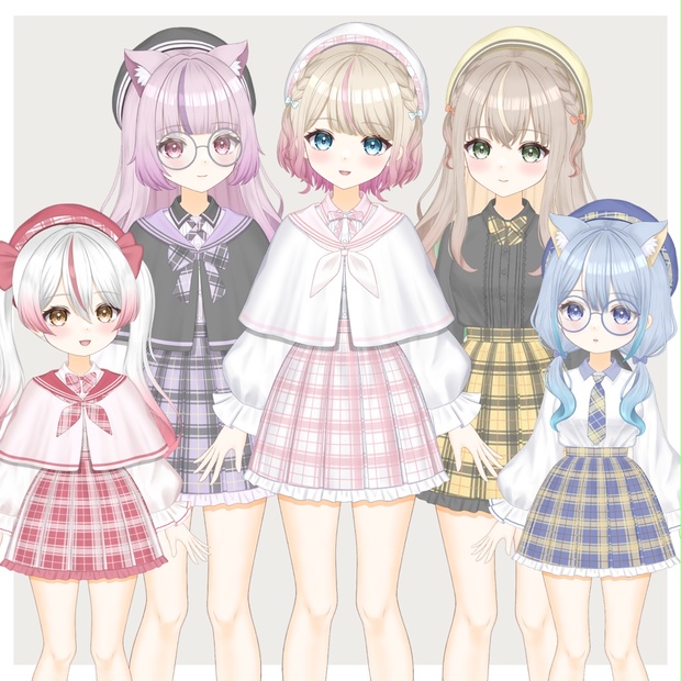 【VTS/nizimaLIVE対応】カスタム汎用モデル5【Live2Dモデル】 - ふぉてぃふぉ - BOOTH