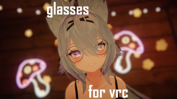 glasses for vrchat(vrc) vrc用メガネ *free* - daih - BOOTH