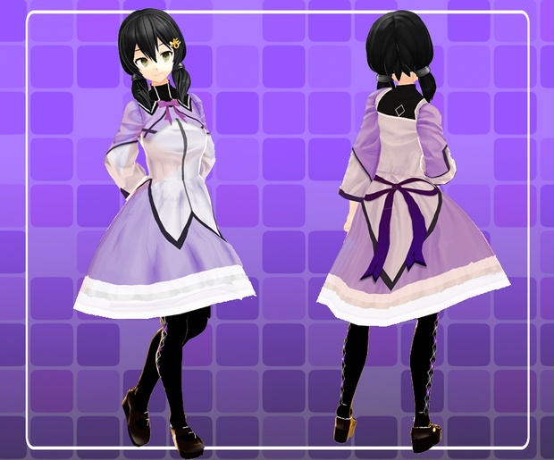 【VRoid】Akemi Homura Dress - The Moe Train - BOOTH