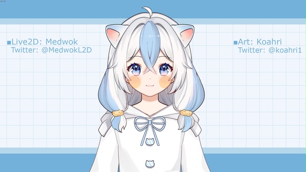 【Live2D】Half-Body Model, Vtube Studio(FREE) - medwokl2d - BOOTH