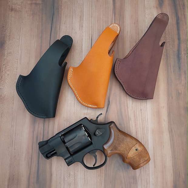 【受注製作】レザーホルスター タナカワークス S&W M327 R8 2インチ対応 - Atelier Wild Boar - BOOTH