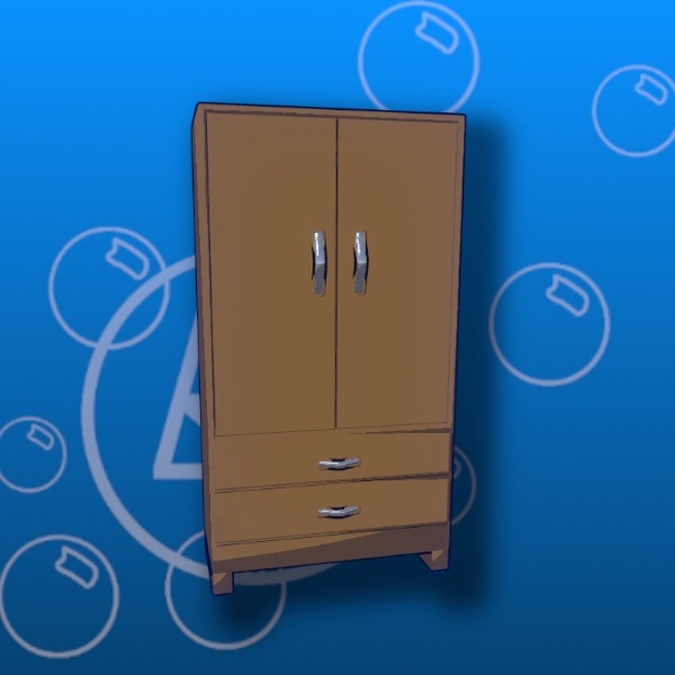 Free Stylized Wardrobe Prefab - mobubbler - BOOTH
