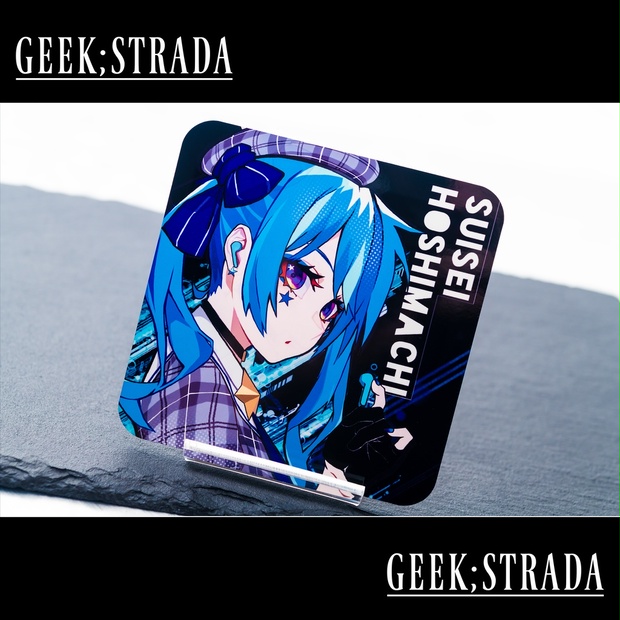 【星街すいせい】アクリル/MDF コースター【Suisei Hoshimachi】Acrylic/MDF Coaster ...