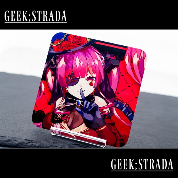 【宝鐘マリン】アクリル/MDF コースター【Marine Houshou】Acrylic/MDF Coaster =Unofficial ...