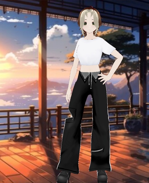 Casual punk pants (VRoid Model) - The Nine Tailed Kitsune - BOOTH