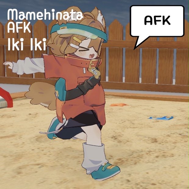 Iki Iki Mamehinata AFK / イキイキ まめひなた AFK - orange-light - BOOTH
