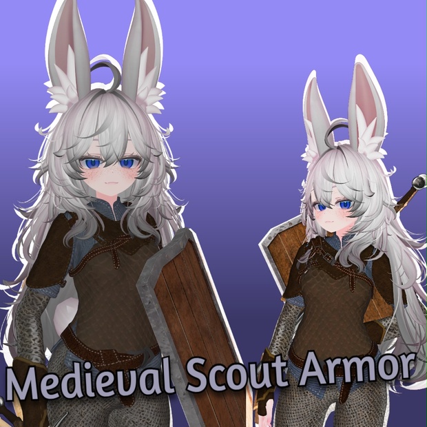 Scout Medieval Armor Set (2 avatar support) - astraavatarworks - BOOTH