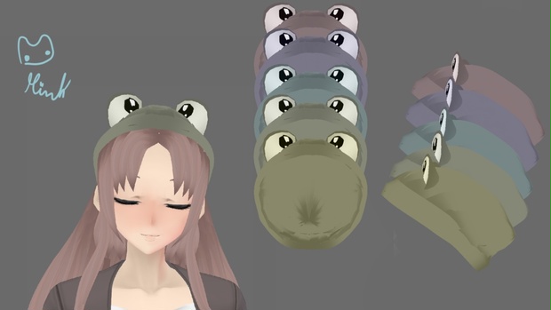 Vroid Frog Bennie - M1nkSh0p - BOOTH