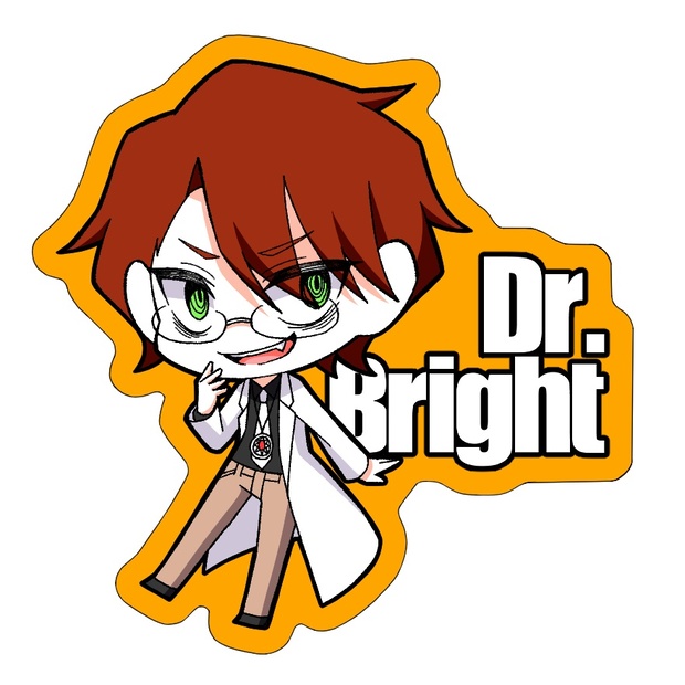【SCP財団】ブライト博士ステッカー - ゆっくりまほろ - BOOTH