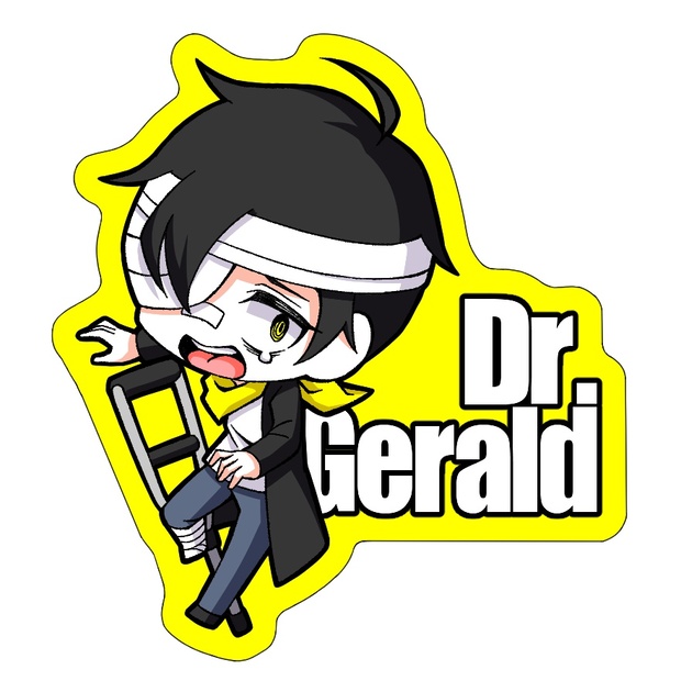 【SCP財団】ジェラルド博士ステッカー - ゆっくりまほろ - BOOTH