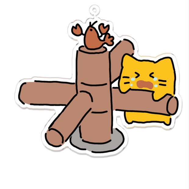 blobcat roudouアクリルキーホルダー - uninocat - BOOTH