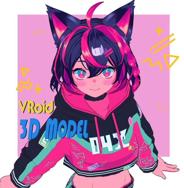 VRoid Model - P2U Cat Girl - acidicdollz - BOOTH