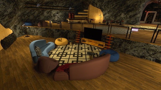Cozy Cave VRChat Ready World Udon Sdk3 - spookyghostboo - BOOTH