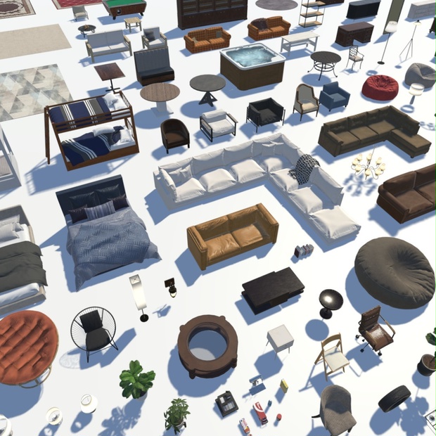 Furniture Pack Interior Props - spookyghostboo - BOOTH