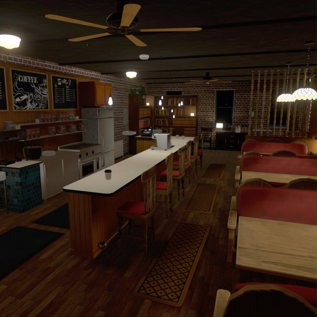 VRChat Cozy Coffee Shop - spookyghostboo - BOOTH