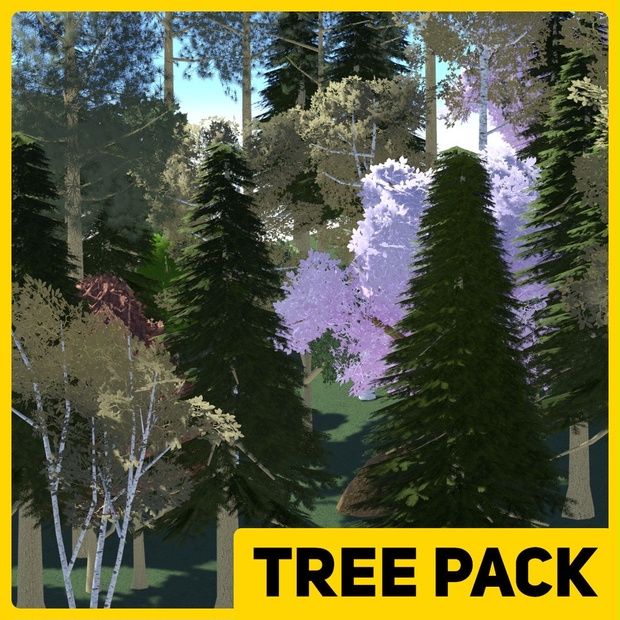 Simple Trees VRChat Worlds Tree Pack - spookyghostboo - BOOTH