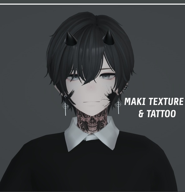 [ まき] Maki Edgy Texture & Tattoo - biomes - BOOTH