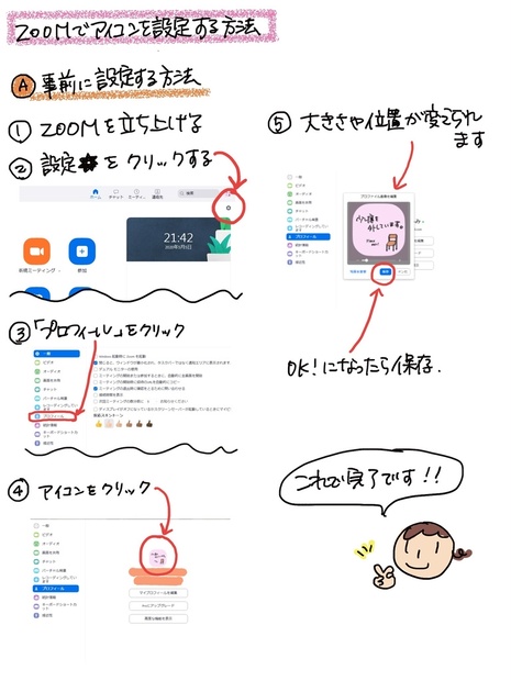 ZOOM アイコン設定方法 - アソビノオト-asobi note- - BOOTH