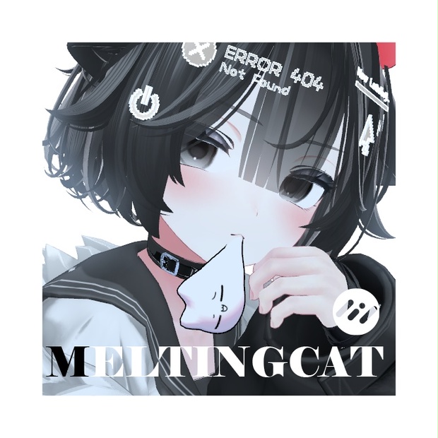 Melting Cat .oO - B&W - BOOTH