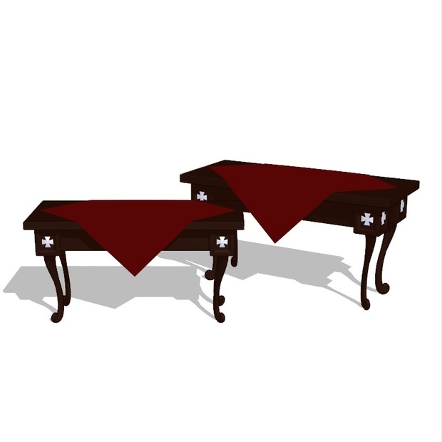 MMD用家具：サイドテーブル - Kannamiya Systems BOOTH支部 - BOOTH