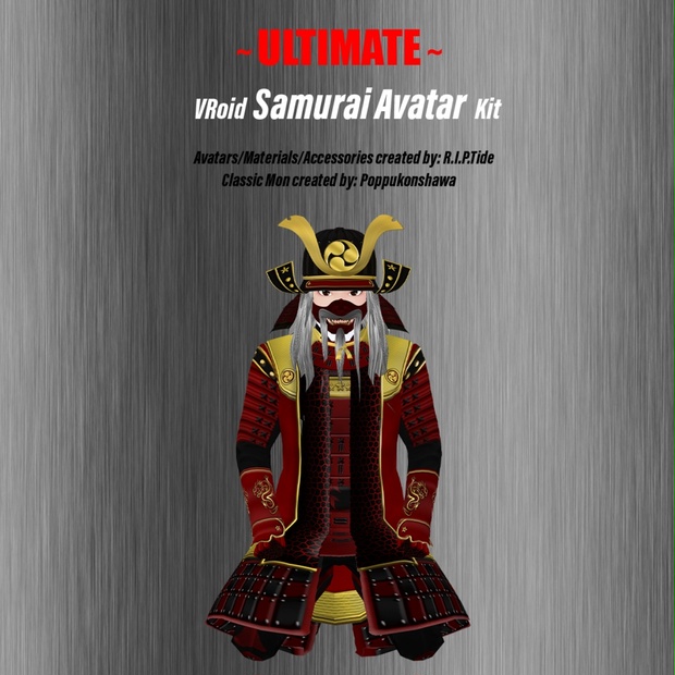 ~ULTIMATE~ Vroid Samurai Armour Kit *4 Avatars Included* - Riptide Avatars - BOOTH