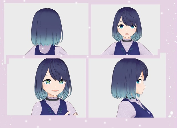 Kurokawa Akane hair【VRoid】 - ValenBonder - BOOTH