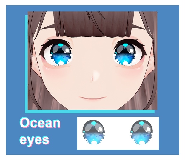 🌊 Ocean eyes 🐬【VRoid】 - ValenBonder - BOOTH