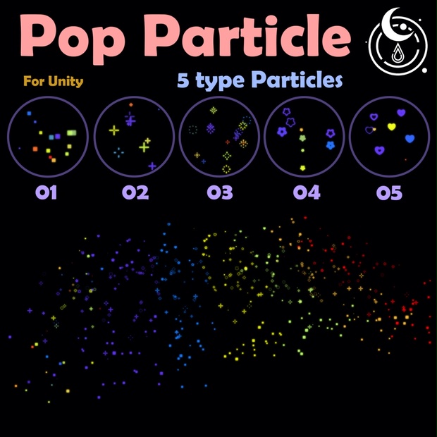 [Unity/VRC]_PopParticle - MoonDrop - BOOTH