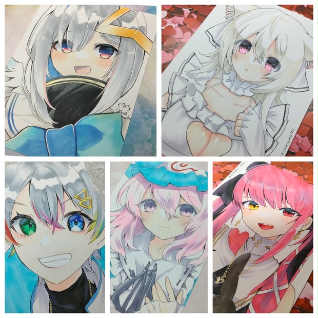 手描きイラスト A6サイズ - ochasukefooo - BOOTH