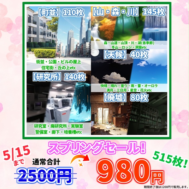 【スプリングセール！515枚】背景イラストまとめパックその1 【TRPG・CoC背景素材】 - TRPG素材商店なな - BOOTH