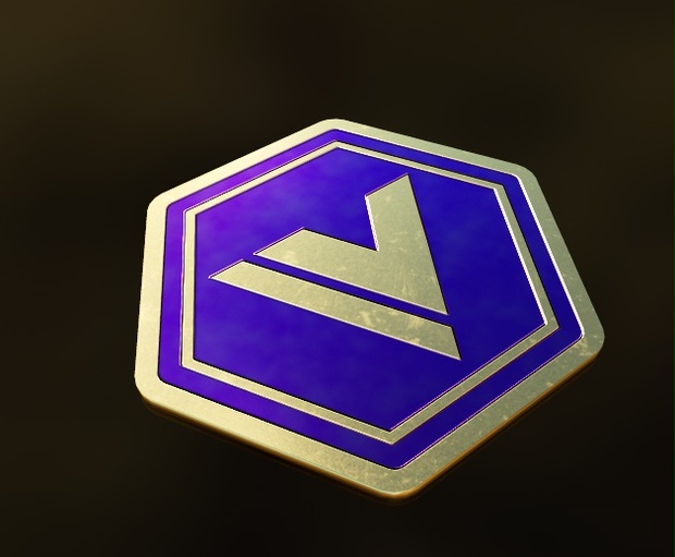 VRChat Credits V - 3D model (VBuck) - 4liceD - BOOTH