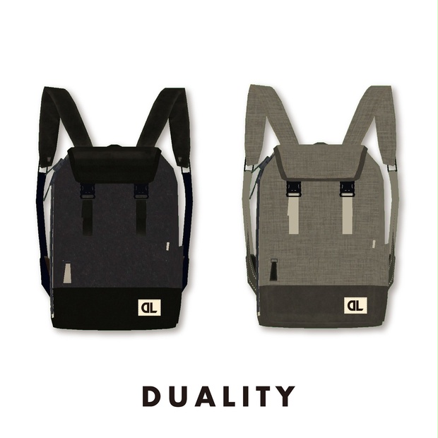 【リュック】ZIPPER-BACK PACK【VRChat】 - 𝗗𝗨𝗔𝗟𝗜𝗧𝗬 - BOOTH